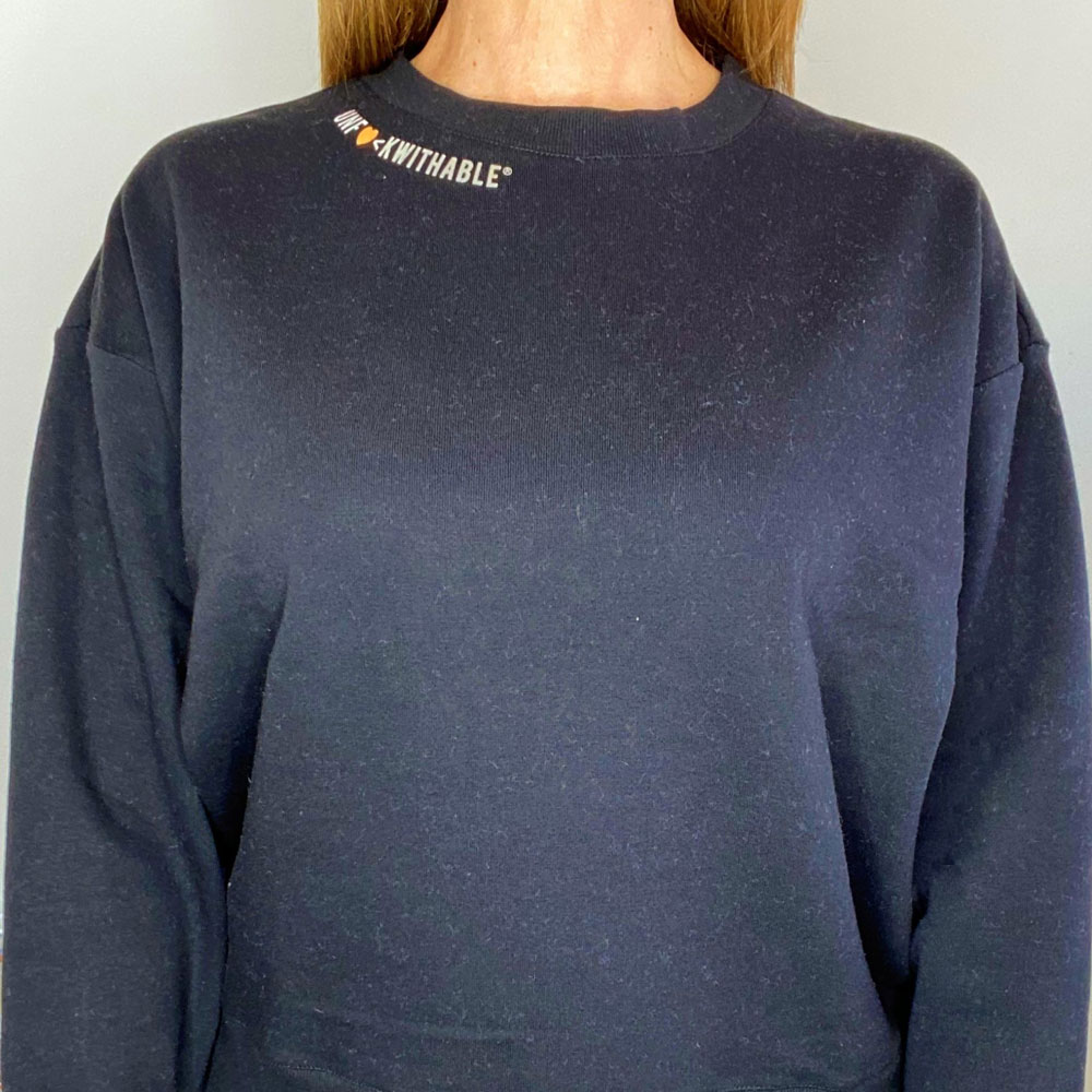 Drop Shoulder Women's Pullover Sweatshirt (NECK) - YESS! : YESS!